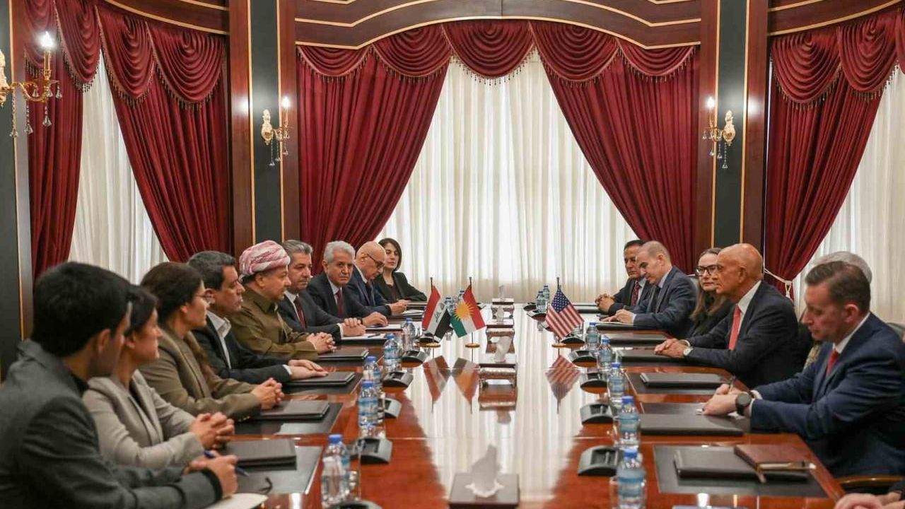 Tom Barrack Erbil'de Barzani ve SDG Lideriyle Bir Araya Geldi